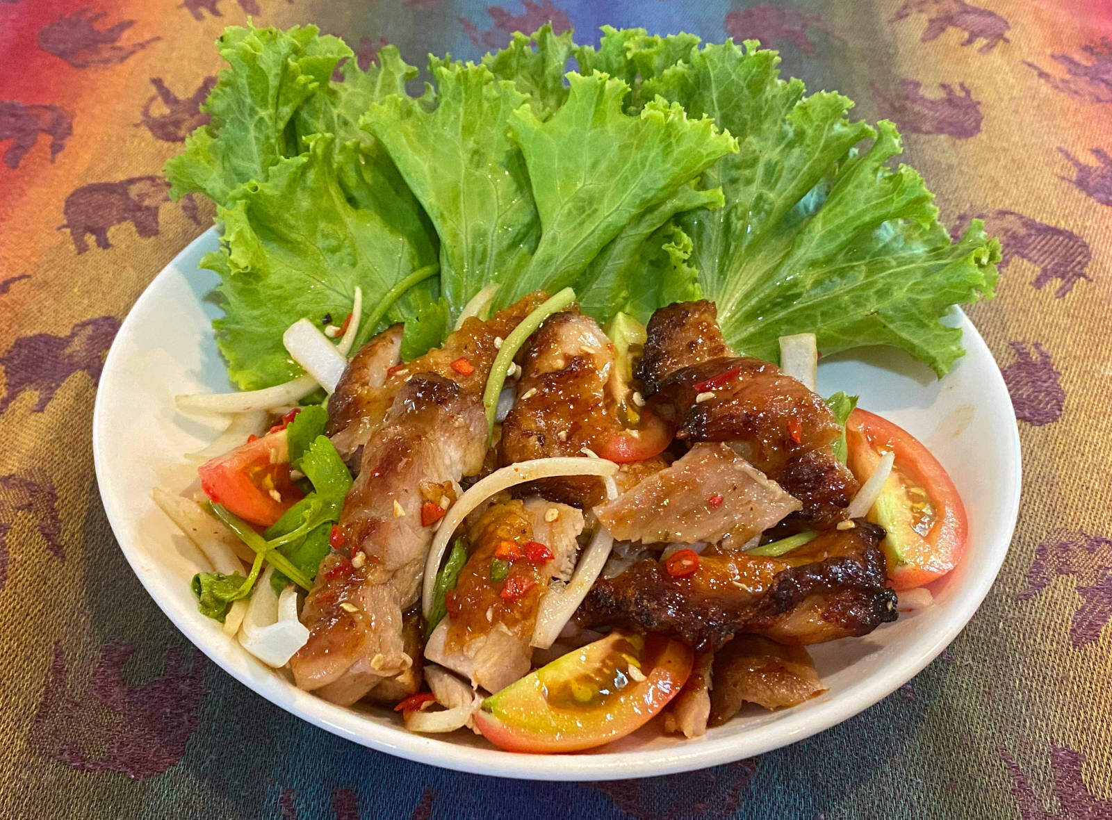 Spicy Grilled Chicken Salad | Yam Gai Yang - Thai Foodie